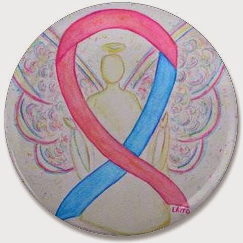 Awareness Angels Art Project: Pink and Blue Awareness Ribbon Angel Art ...
