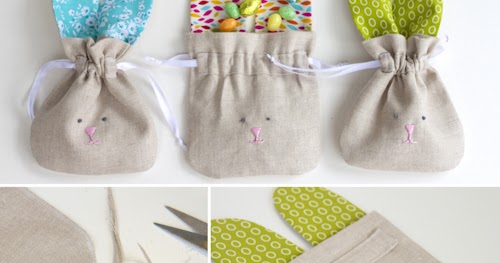 Beautiful Skills - Crochet Knitting Quilting : Drawstring Bunny Bags ...