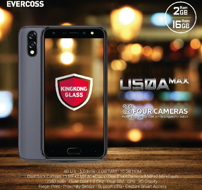 New! Evercoss U50A Max Harga Spek, OS Nougat Murah | Harga dan Spesifikasi HP