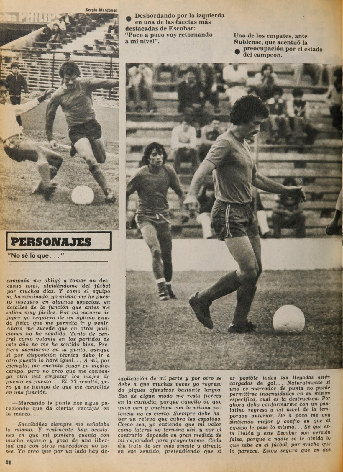 Partidos de la Roja: Enzo Escobar