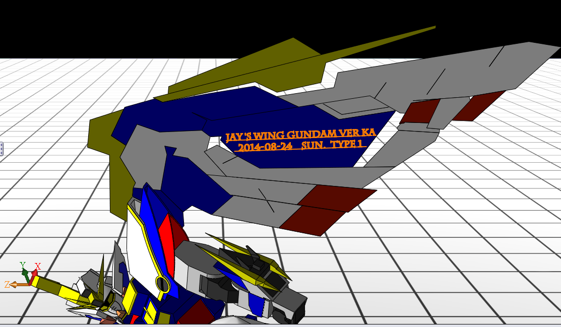 Advance and transcendence: 3D CAD : WING GUNDAM VER KA （ガンダム 3D デサイン） 飛 ...