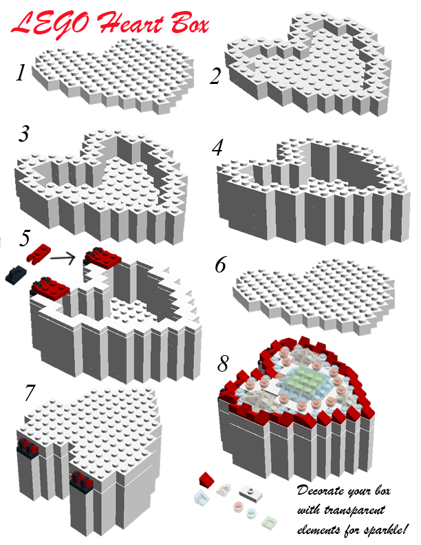 BRICK STAR: LEGO Heart Box for Valentines