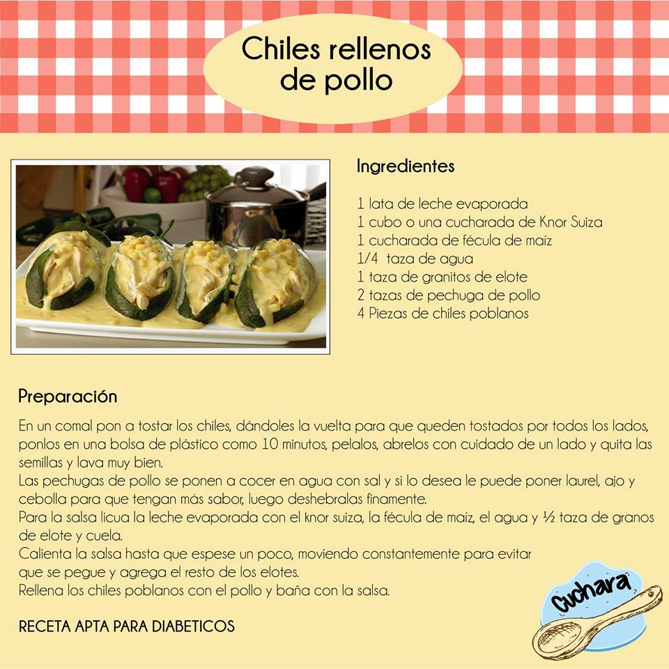 RECETAS FÁCILES CON FABY: CHILES RELLENOS DE POLLO