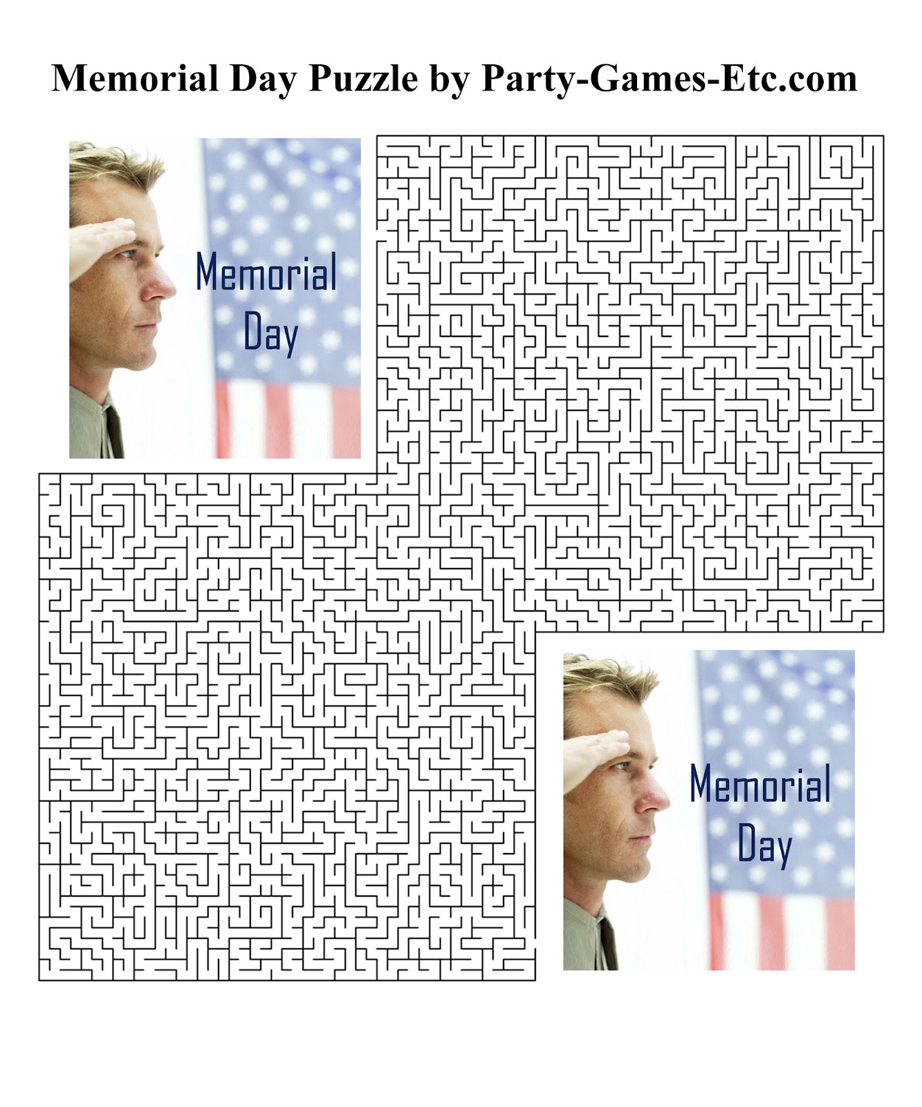 Memorial Day Printable Activities Let s Celebrate 