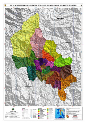 Peta Kabupaten Toraja Utara