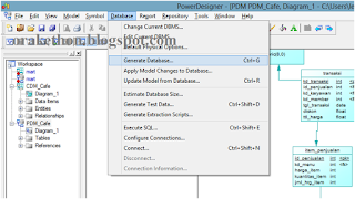 Cara membuat CDM, PDM, Script Query SQL Menggunakan Power Designer | Orakethon