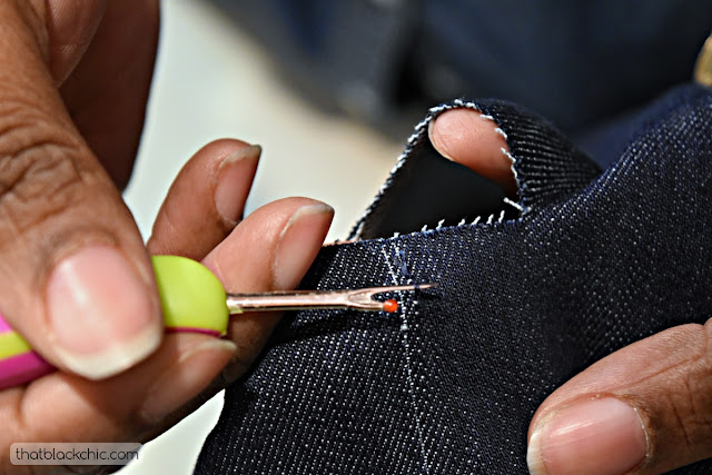 DIY Distressing Your Own Denim! [Tutorial] | That Black Chic