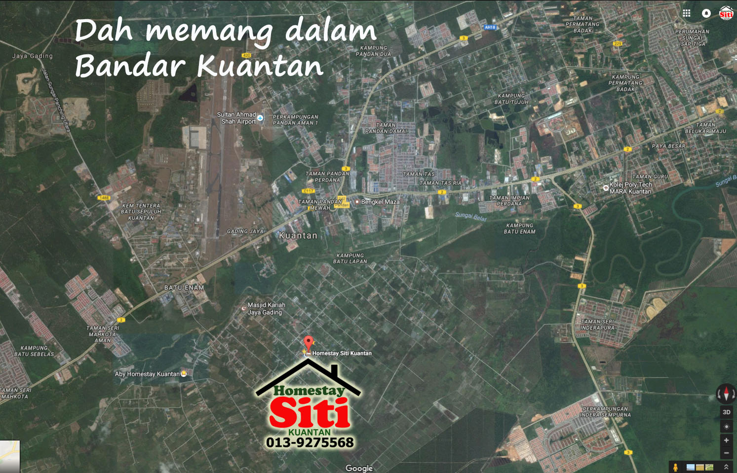 Hanya 12 km ke Bandar Kuantan Dan 25 km Ke Bukit Gambang Resort ...