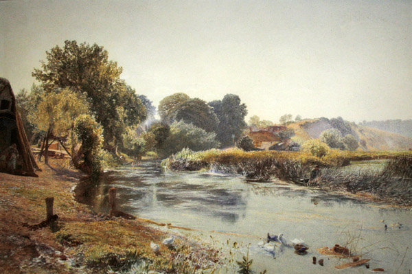 British Art: Alfred William Hunt - A Bit of Old England Half Asleep