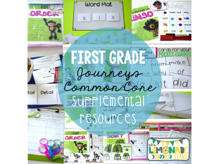 First Grade Journeys Common Core Supplemental Resources | The Lemonade ...