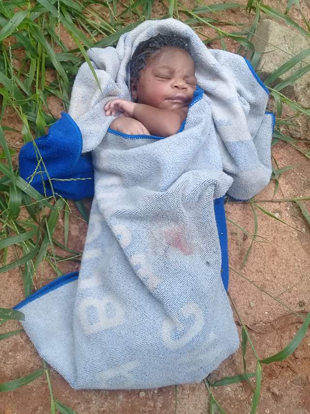 Photos: Newborn baby found abandoned in uncompleted building in Benin ...