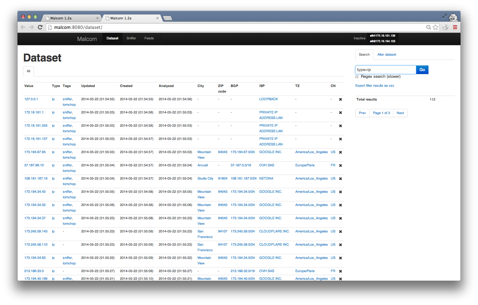 Malcom - Malware Communications Analyzer