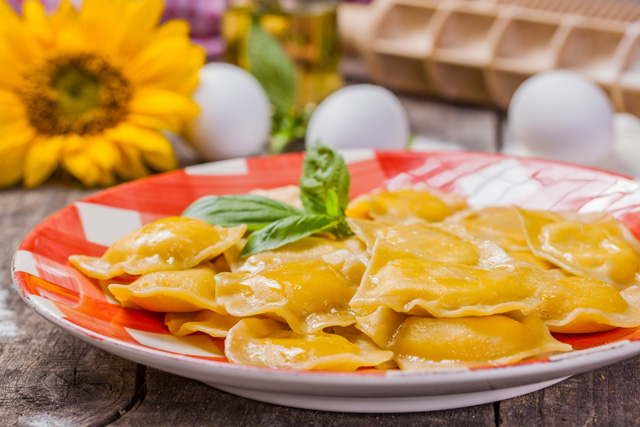 Baked Pumpkin Ravioli