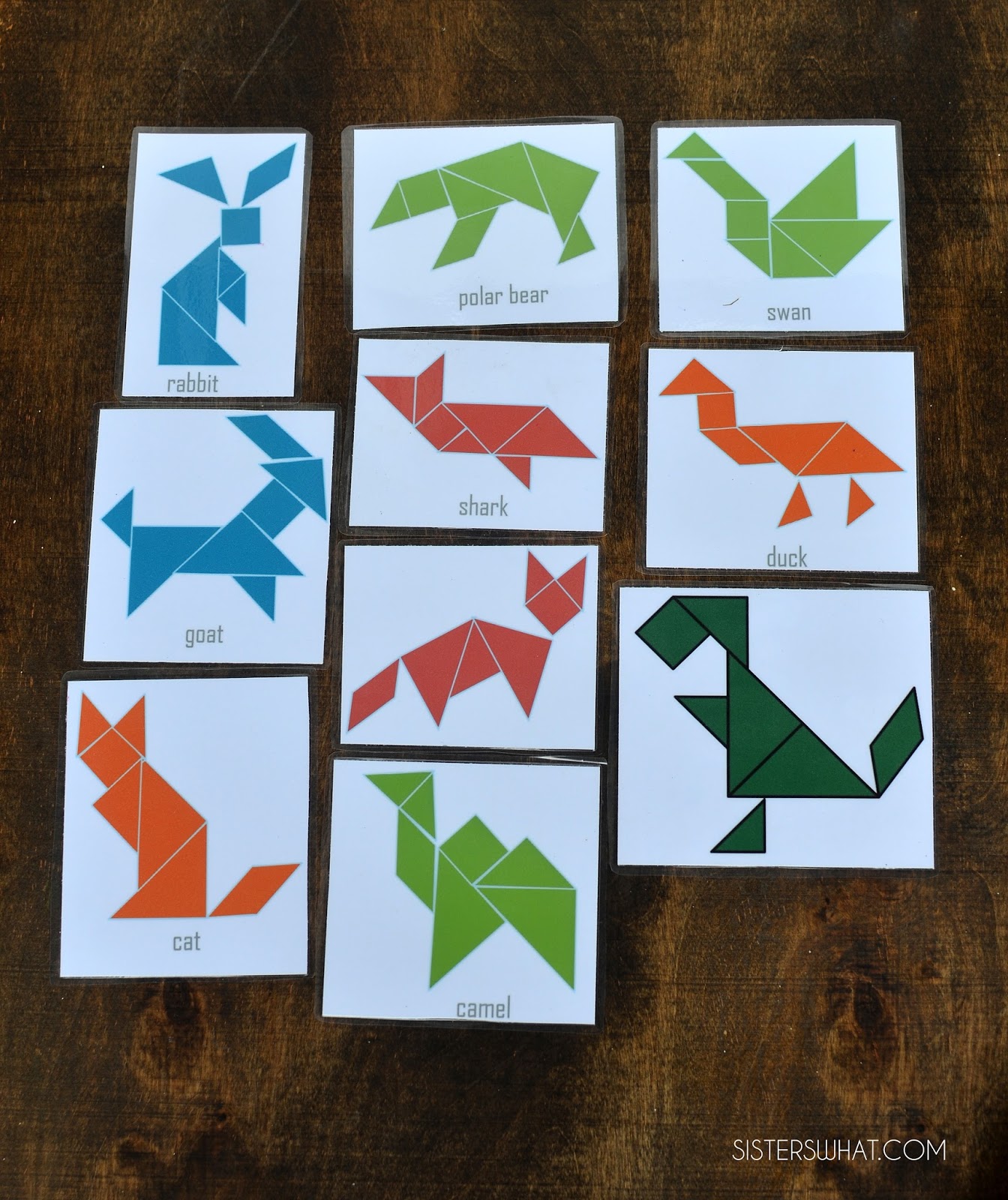 Magnetic Board and Tangram Activities for Kids - Sisters, What!