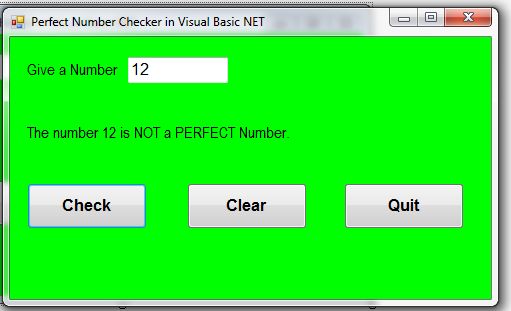 Free Programming Source Codes And Computer Programming Tutorials Perfect Number Checker In