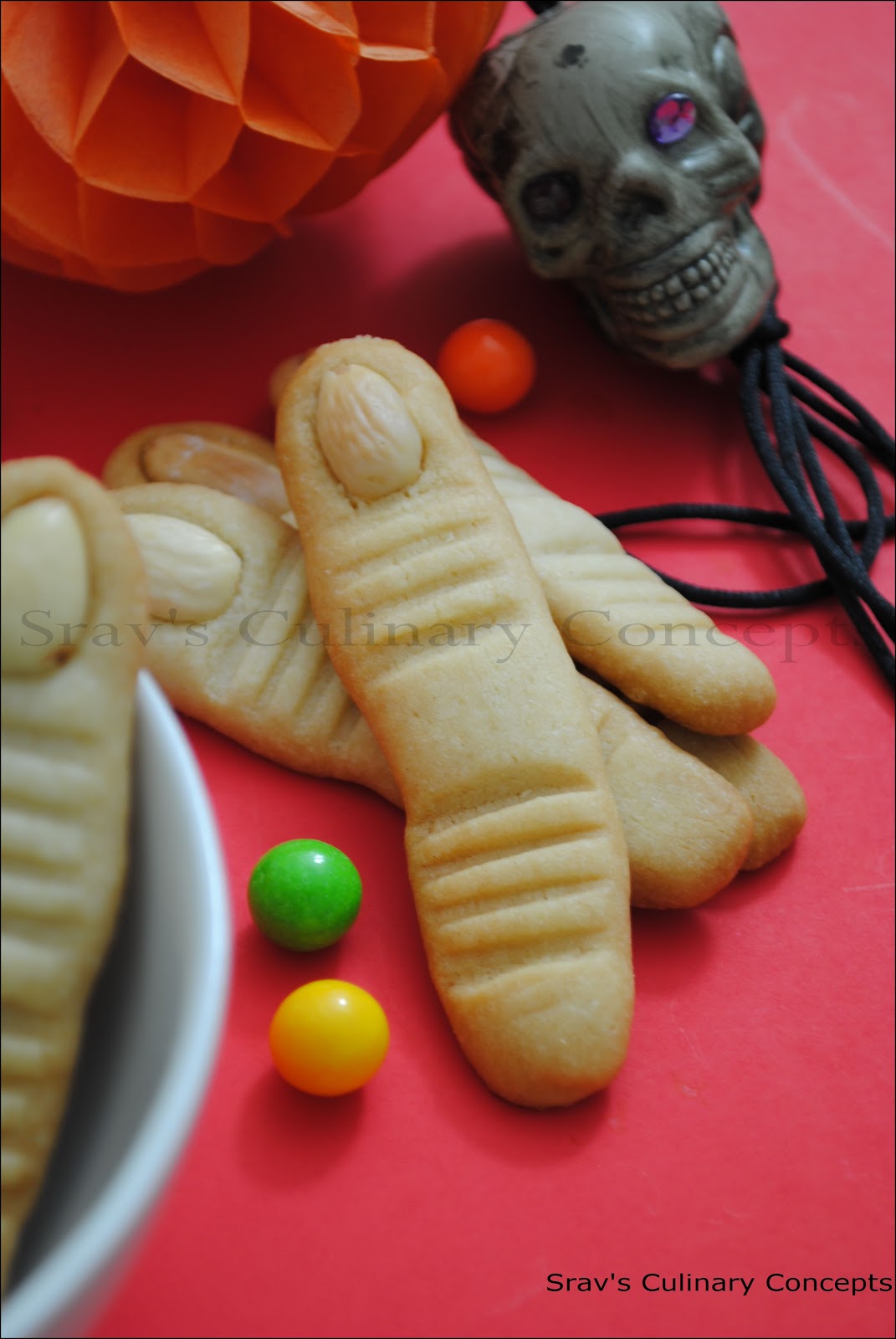 Srav's Culinary Concepts: Spooky Witch Finger Cookies – Halloween Threat