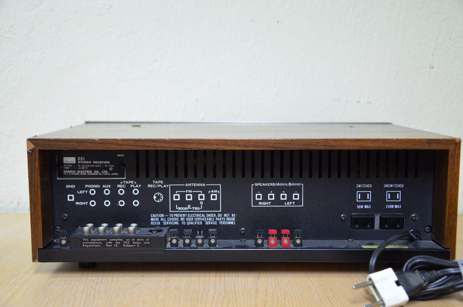 Sansui 221 - Analog Stereo Receiver | AudioBaza