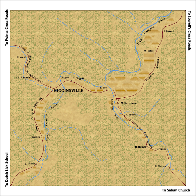 THE WINTER WAR (January 1862) Command Simulation: Locality Maps