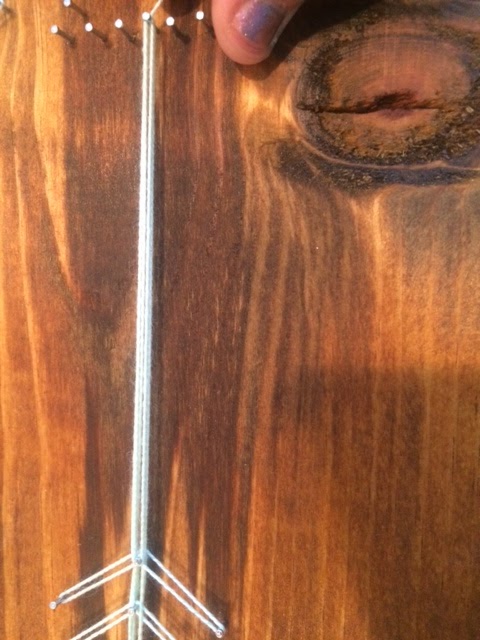 Imperfect Slice of Life: DIY String Art Arrows (Step-by-Step Directions)