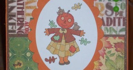 Free Dearie Dolls Digi Stamps: Lovely Fall card shared by Carol....