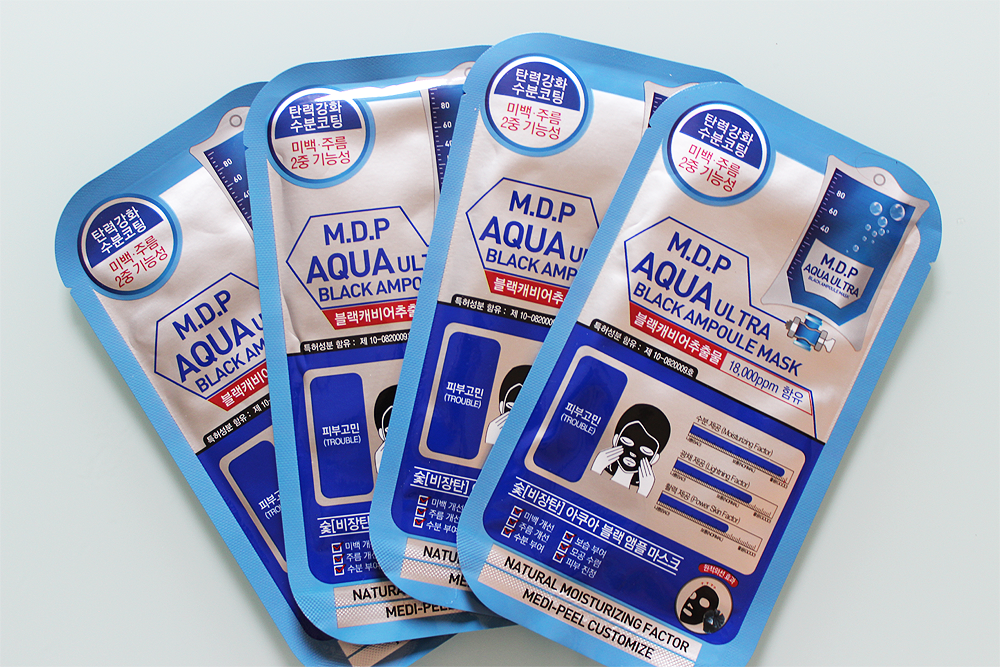 emptyfloor: Medi-Peel M.D.P Aqua Ultra Deep Ampoule Black Mask review