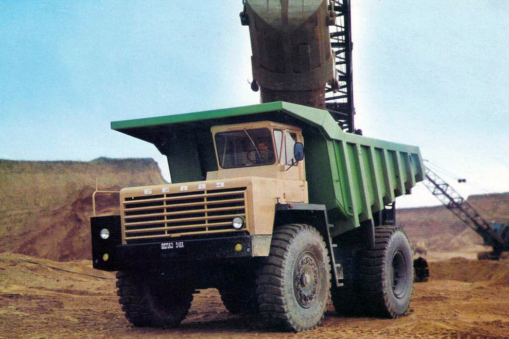 transpress nz: BeLAZ 548A dump truck, Russia