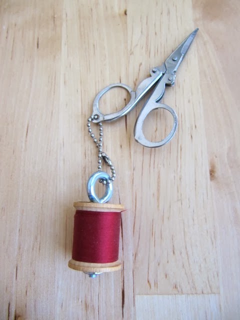Sew Many Ways...: Spool of Thread Key Chain...