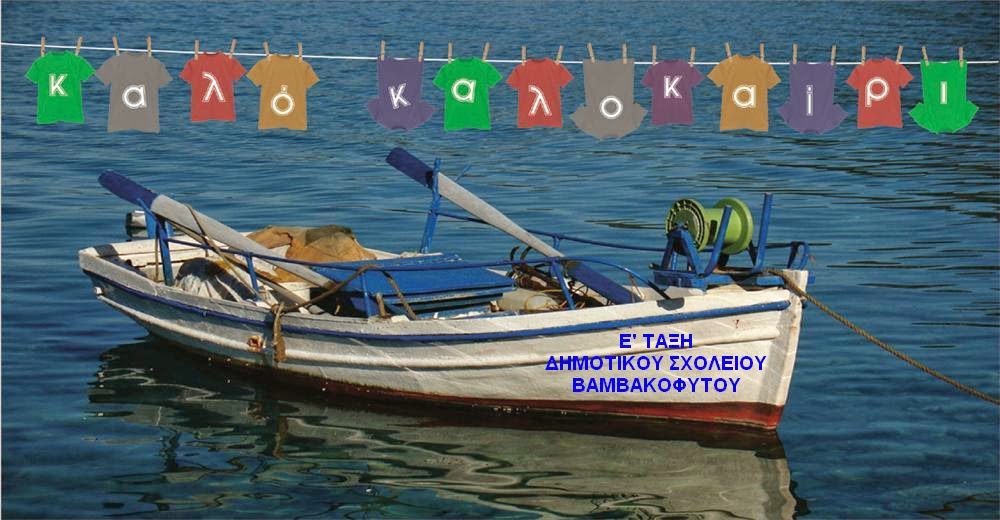 ΠΕΜΠΤΗ ΤΑΞΗ - ΔΗΜΟΤΙΚΟΥ ΣΧΟΛΕΙΟΥ ΒΑΜΒΑΚΟΦΥΤΟΥ