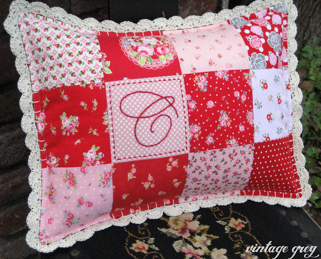 vintage grey: a lovely break and pretty patchwork