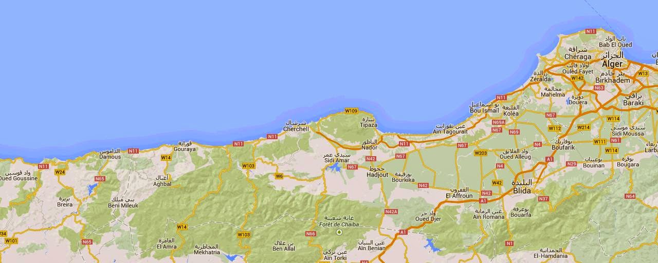 Découpage administratif de l'Algérie & Monographie: Carte du réseau ...