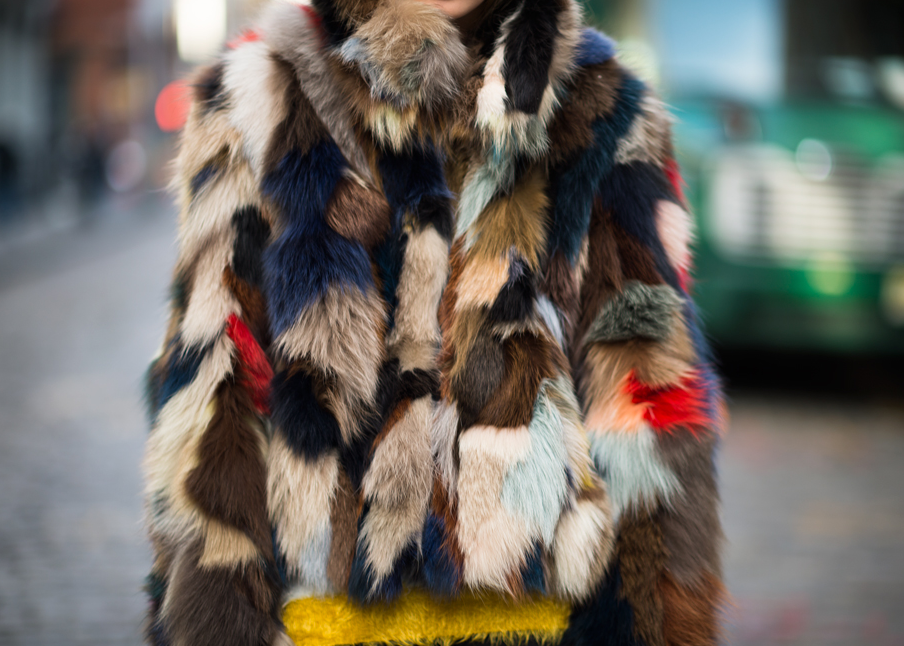 SOME PLEASURES: SOME COLORFUL FUR COATS...