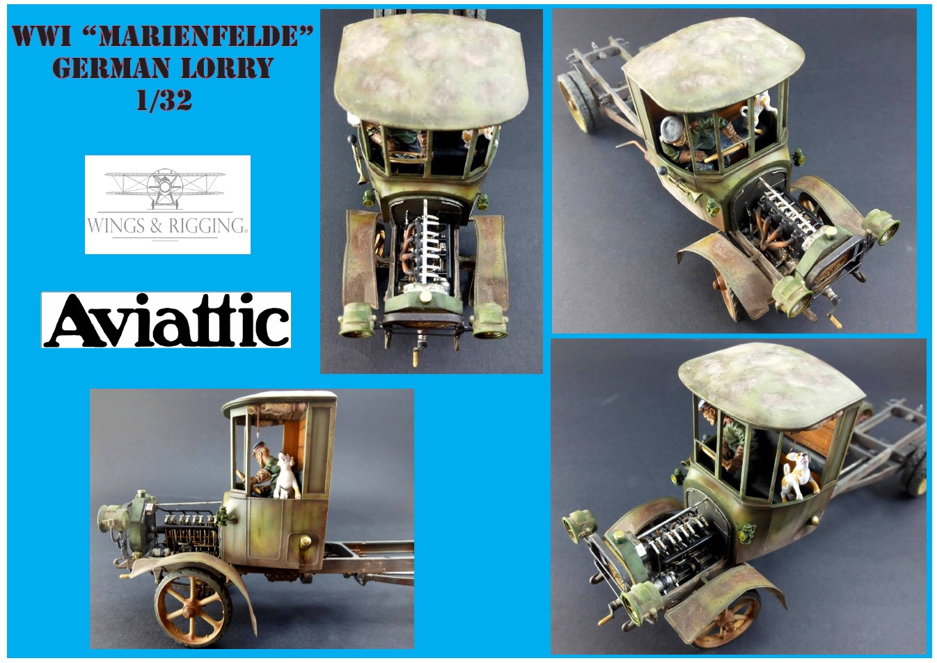 Wings & Rigging: WWI "MARIENFELDE" GERMAN LORRY, AVIATTIC 1/32.