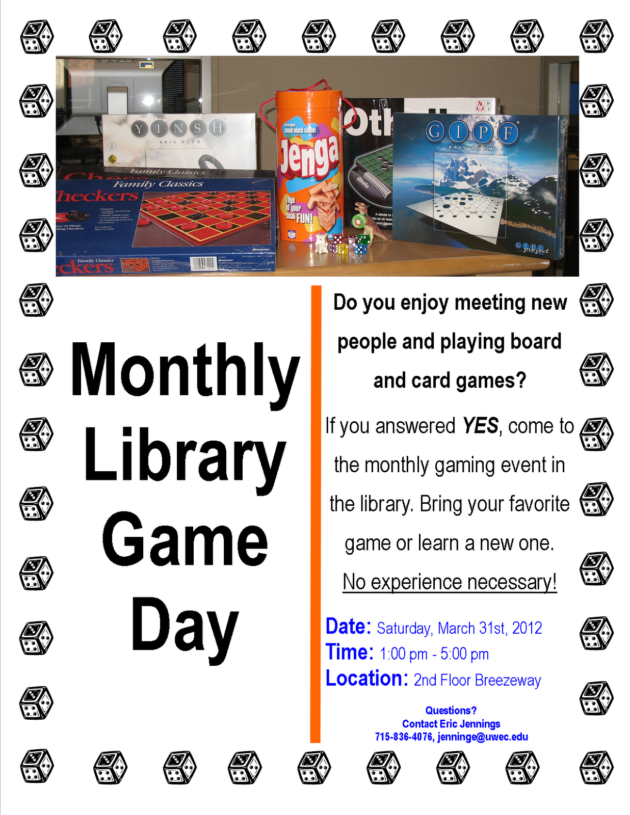 McIntyre Library News: Game Day in Library