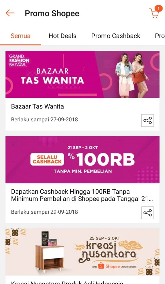 Cara Mencari Promo di Shopee - Tutorial di Shopee