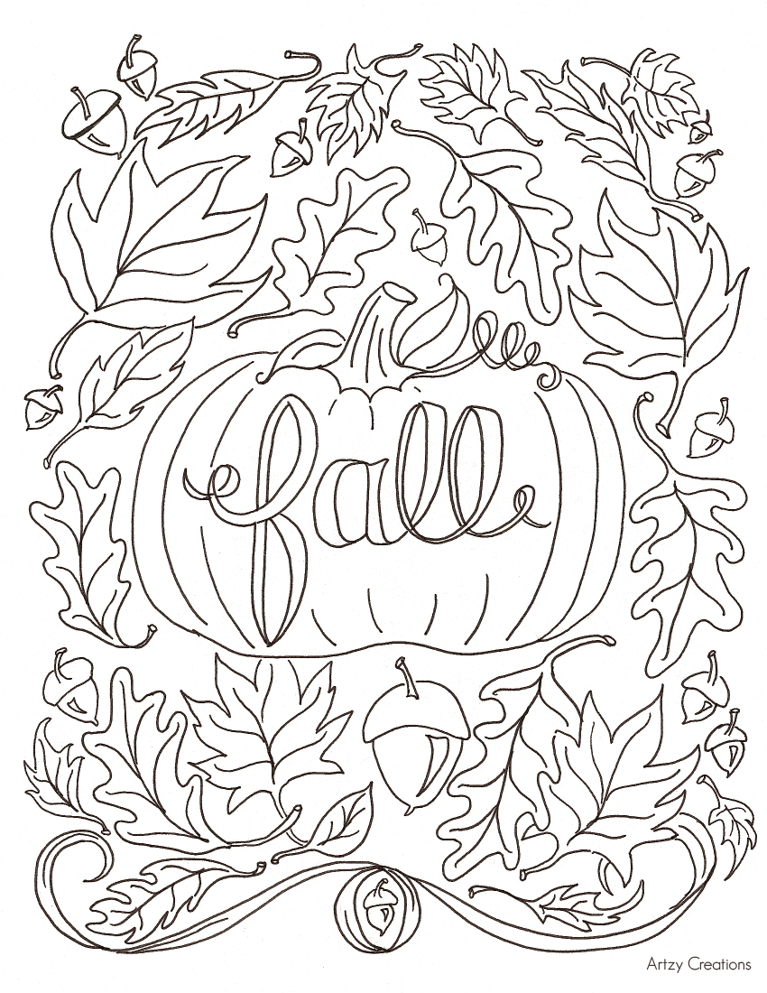 Favourite Fall Colouring Hannah Marie Favourite Fall Colouring Hannah Marie