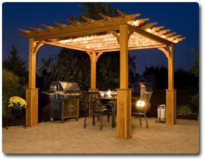 Outdoor Hut Seating Area.