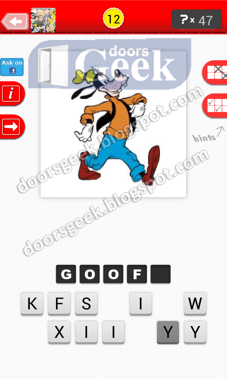 Guess The Cartoon Level 2-12 ~ Doors Geek