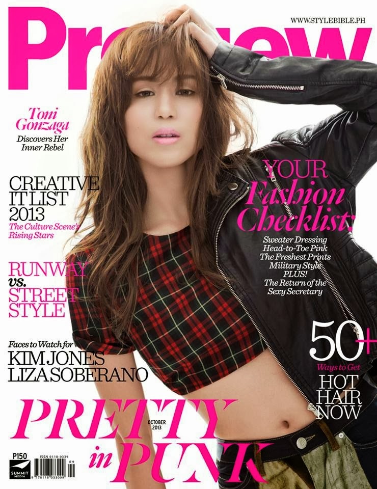 Toni Gonzaga - Preview Magazine October 2013 - Magazine-Photoshoot ...