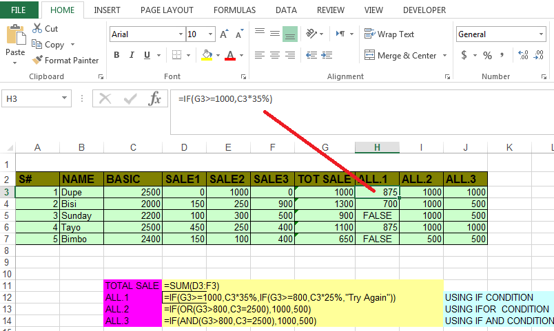 Excelgists: 1.3- Entering and editing formulas