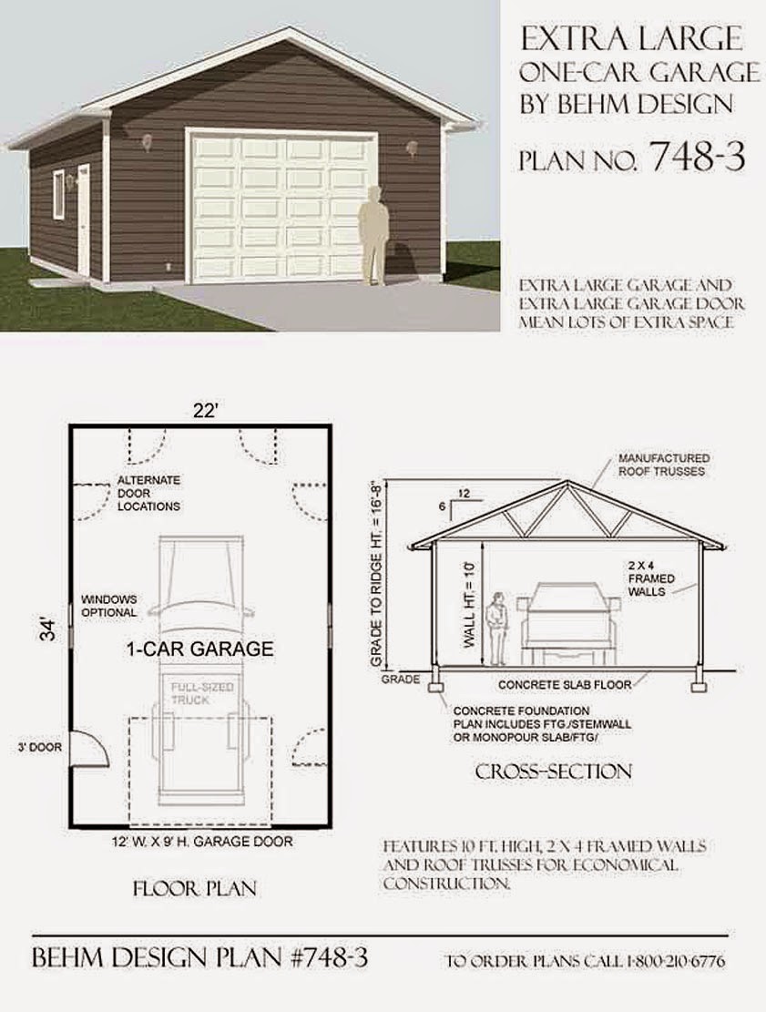Garage Plans Blog - Behm Design - Garage Plan Examples: Garage Plan 748 ...