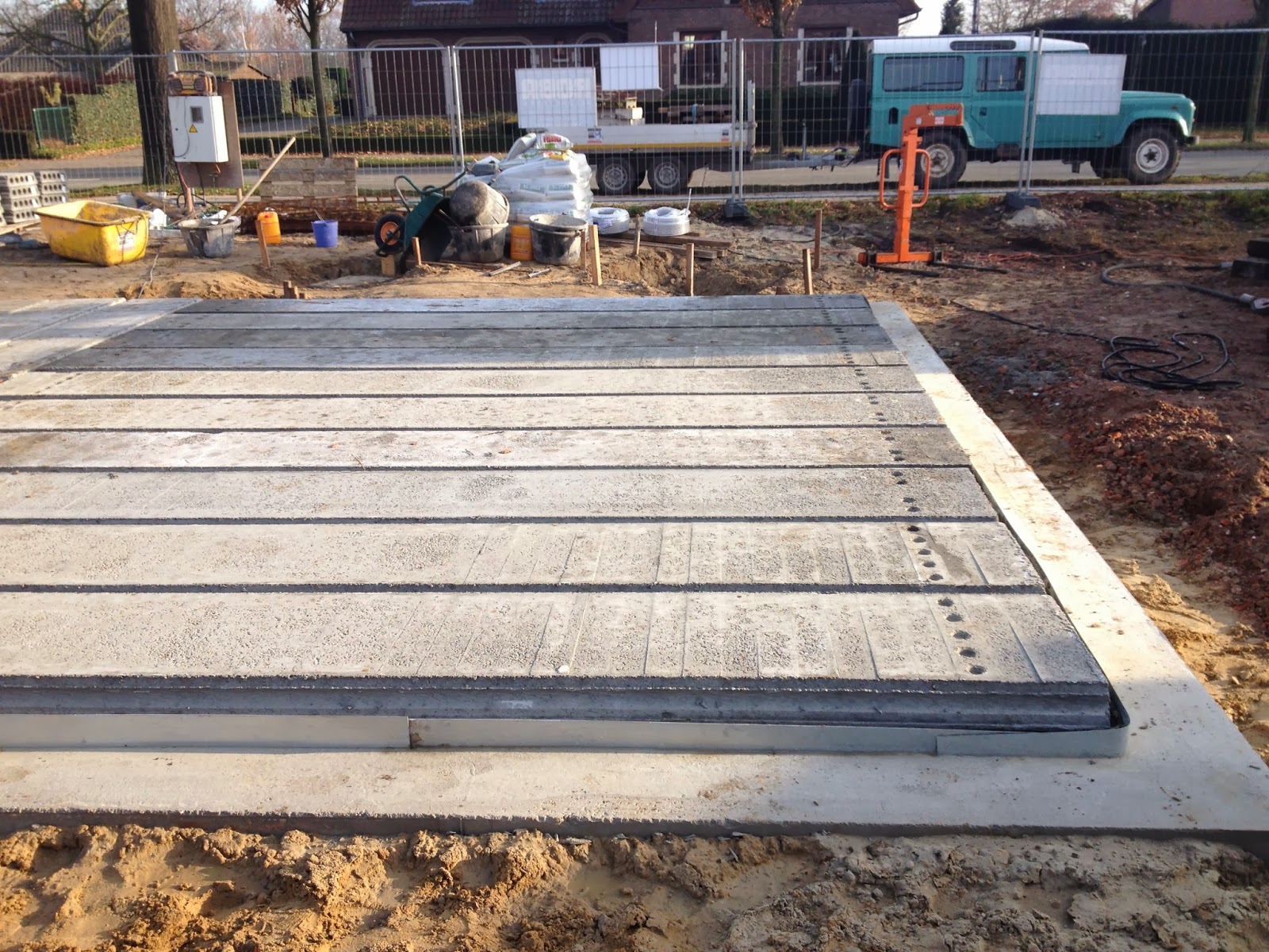 Bouw Brechtseweg: Betonkelder : welfsels