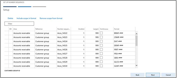 Microsoft dynamics Ax, D365 F& O: Creating a new number sequence in D365