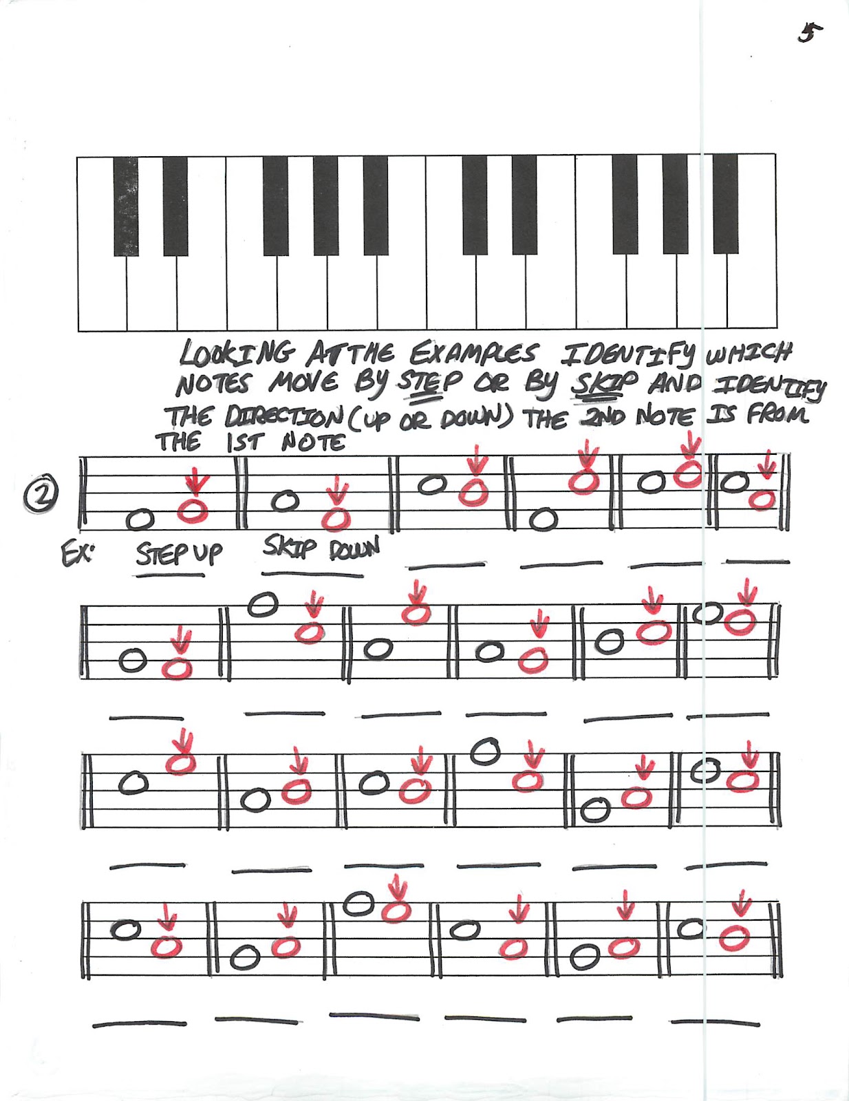 Miss Jacobson's Music: THEORY #5: STEPS and SKIPS