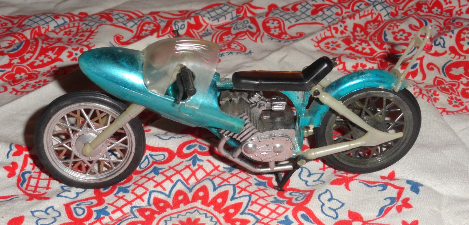 Nostalgia on Wheels: Vintage Late 1960's Honda Drag Bike Toy Model Kit