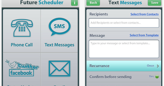 New iPhone, Android App Lets You Schedule Phone Calls, Text Message ...