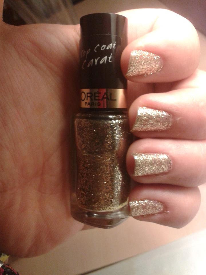 Secret Diary Of A Fashionista Review Loreal Paris Top Coat Nail Varnish In Gold Lurex