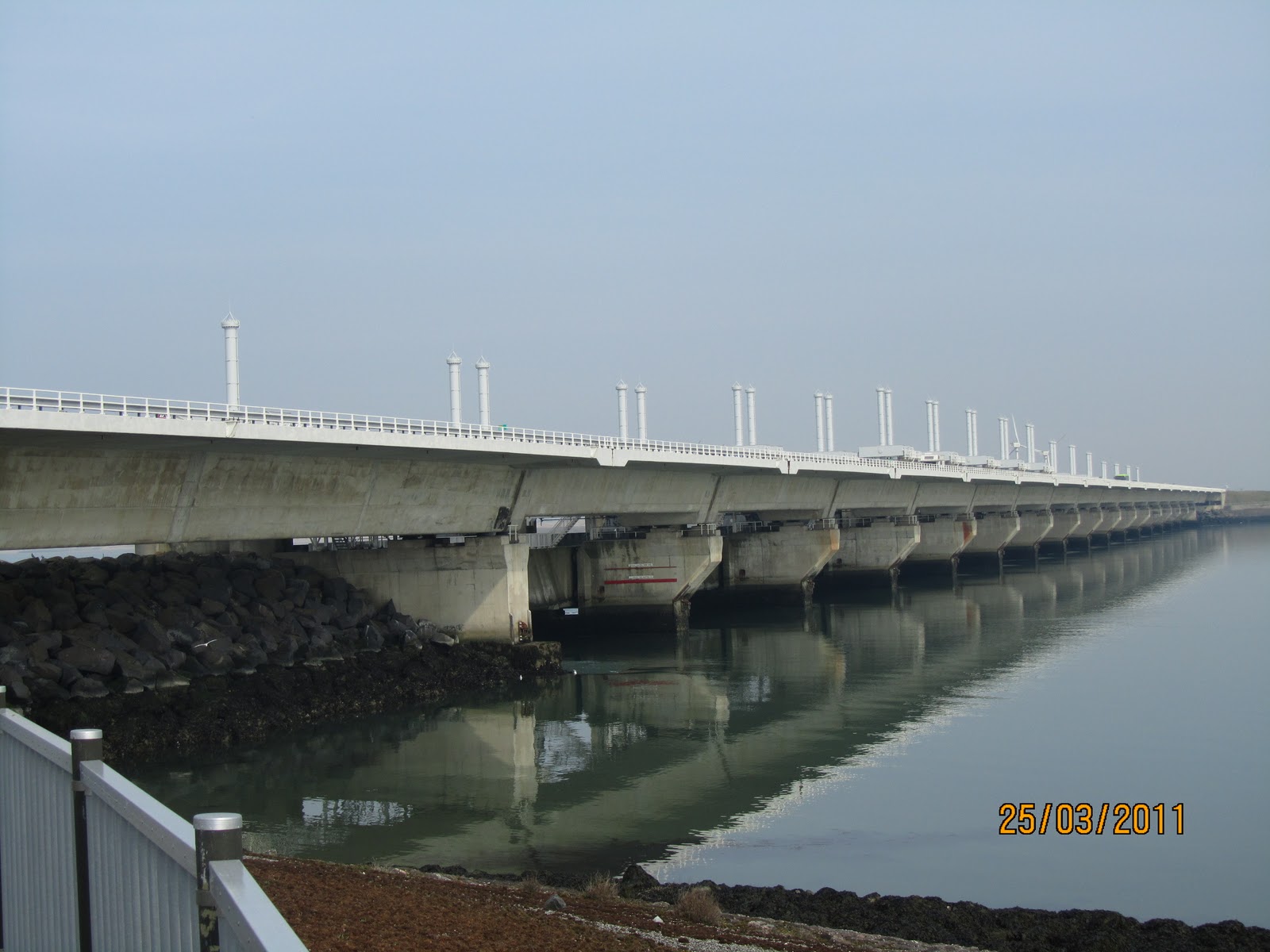 Voyage au Pays-Bas: Le barrage de l'Escaut