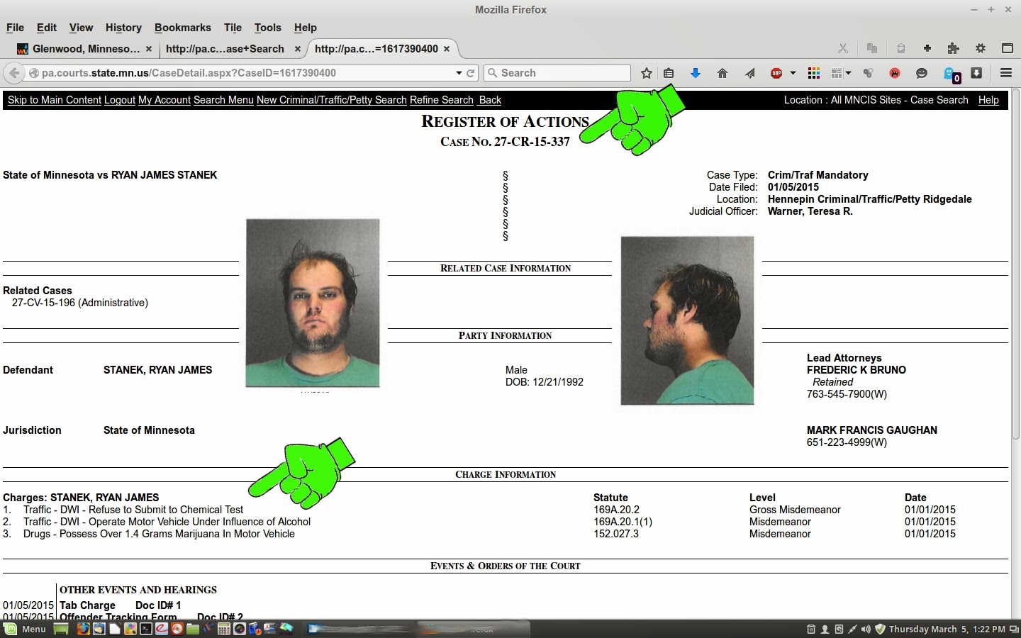 Lion News: Ryan Pleads Guilty On All Counts? Hennepin Co. Sheriff Rich ...