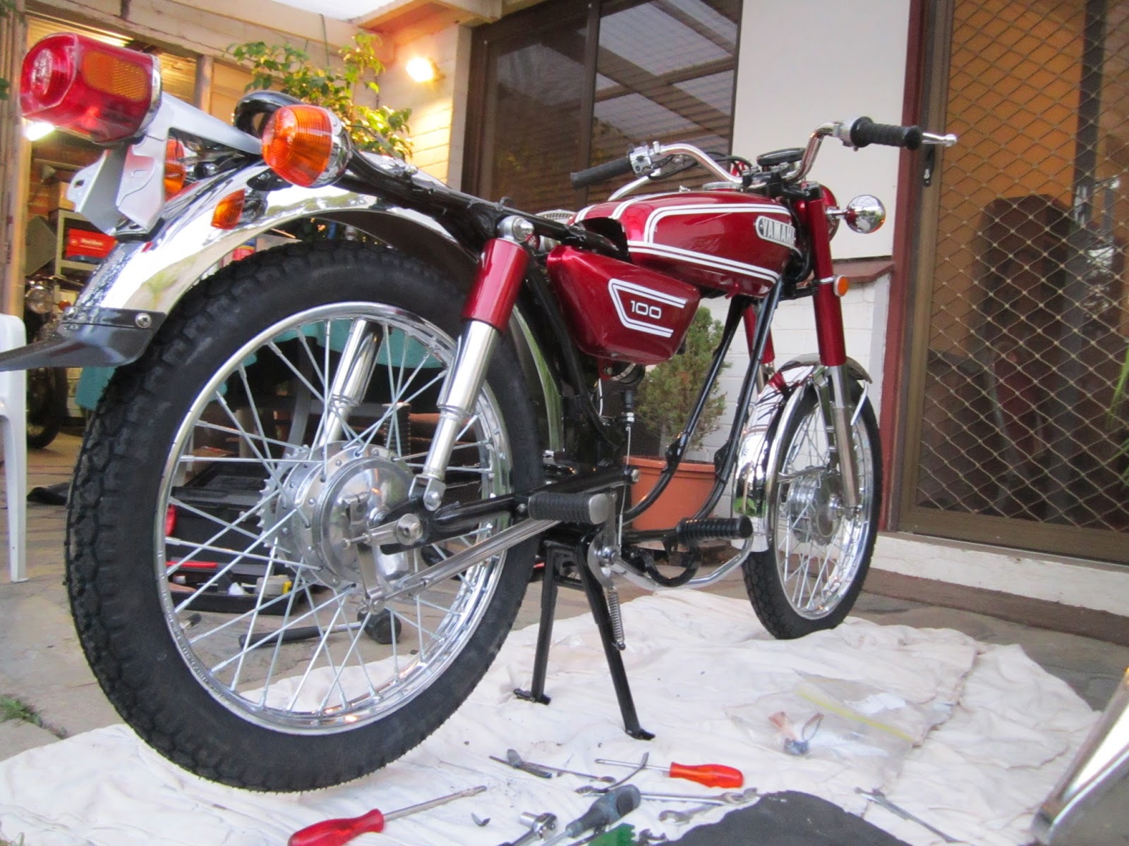 Restoration Yamaha LS3 1972: Rebuilding Yamaha Chassis