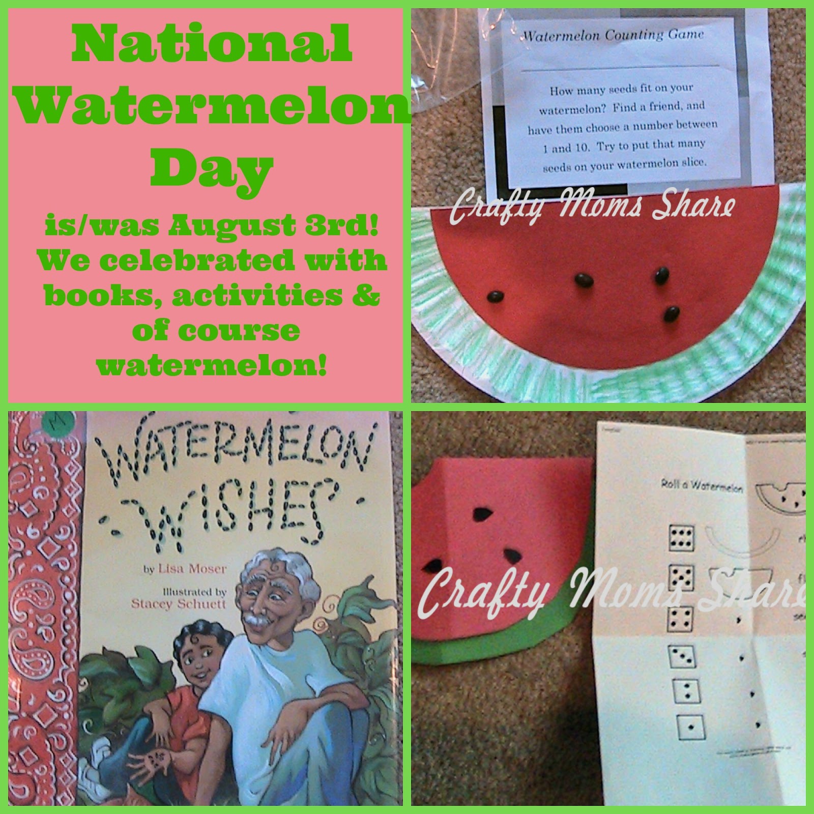 Crafty Moms Share: Watermelon Books & Activities